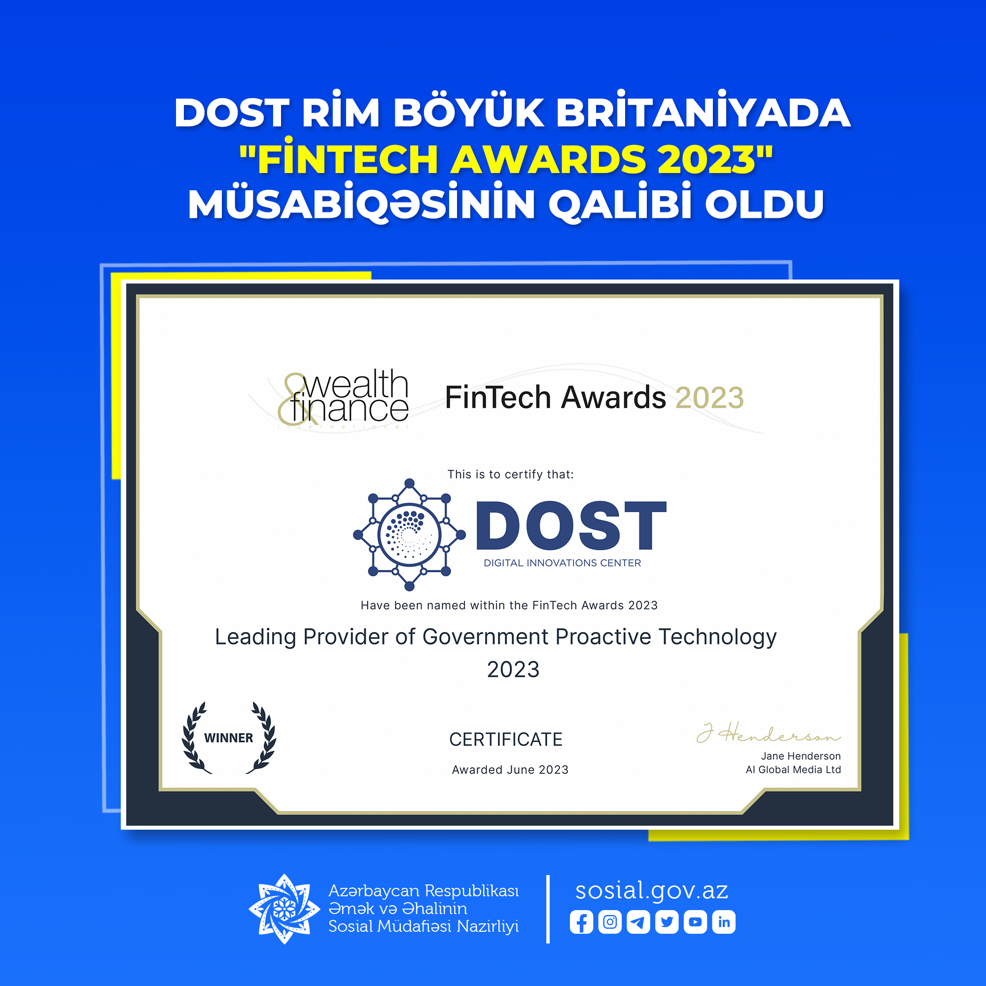 DOST Rəqəmsal İnnovasiyalar Mərkəzi Böyük Britaniyada keçirilən ...