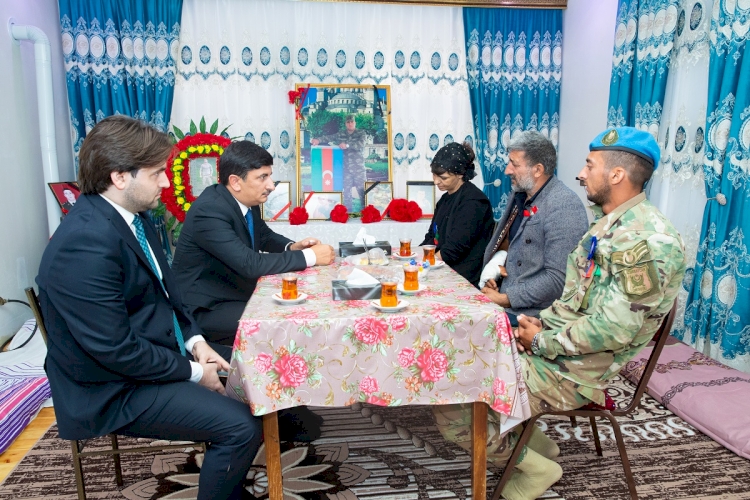 Şəhidlərimiz Qədim Xəlilov və Cavidan Bədəlovun ailələri ziyarət olundu